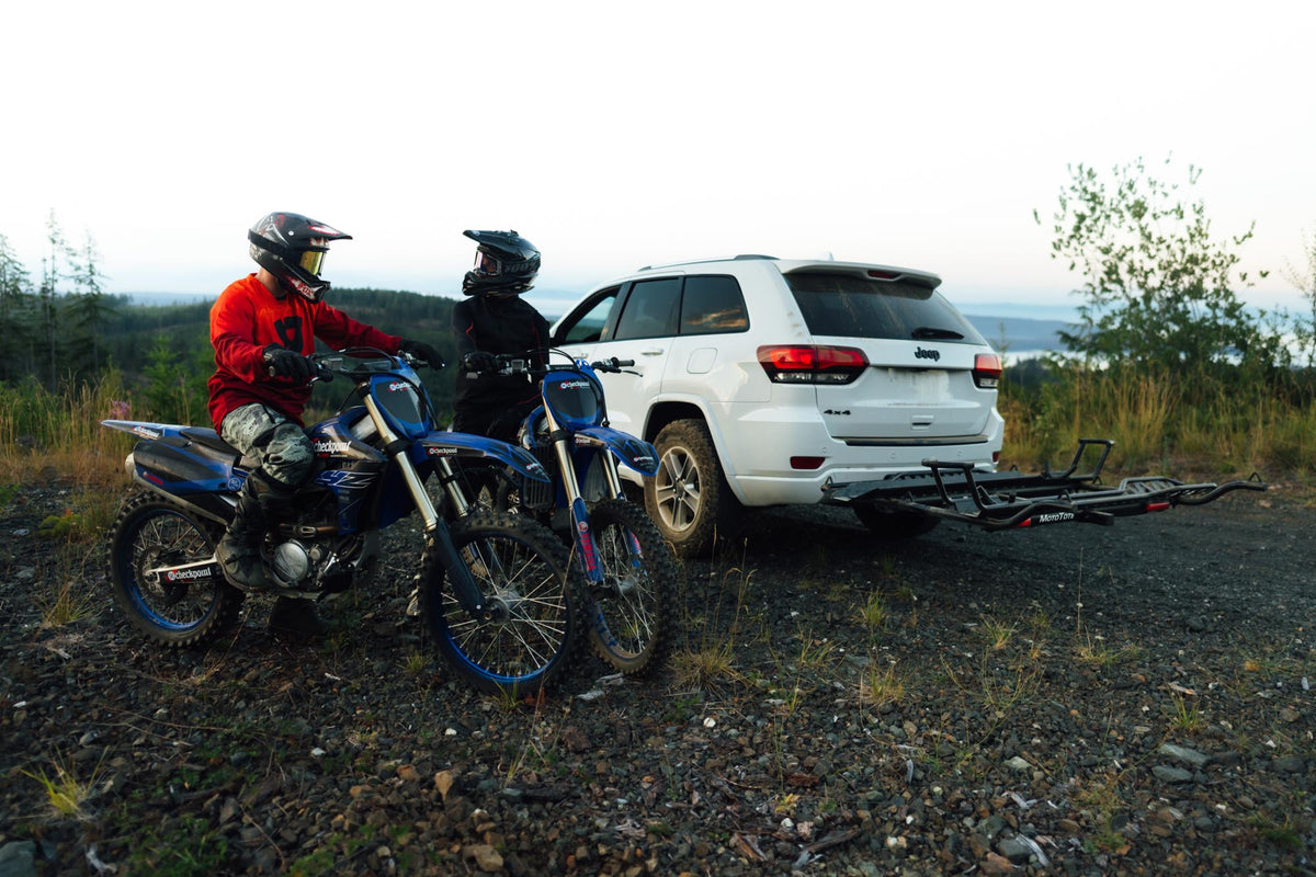 MotoTote Max Dual - Double Steel Motorcycle Hitch Carrier (600 lbs ...