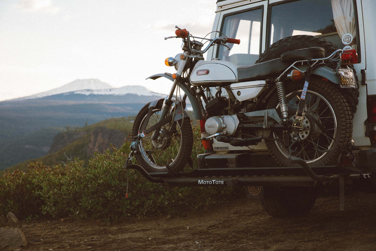 MotoTote Max - Single Steel Motorcycle Hitch Carrier (600 lbs. Capacity)