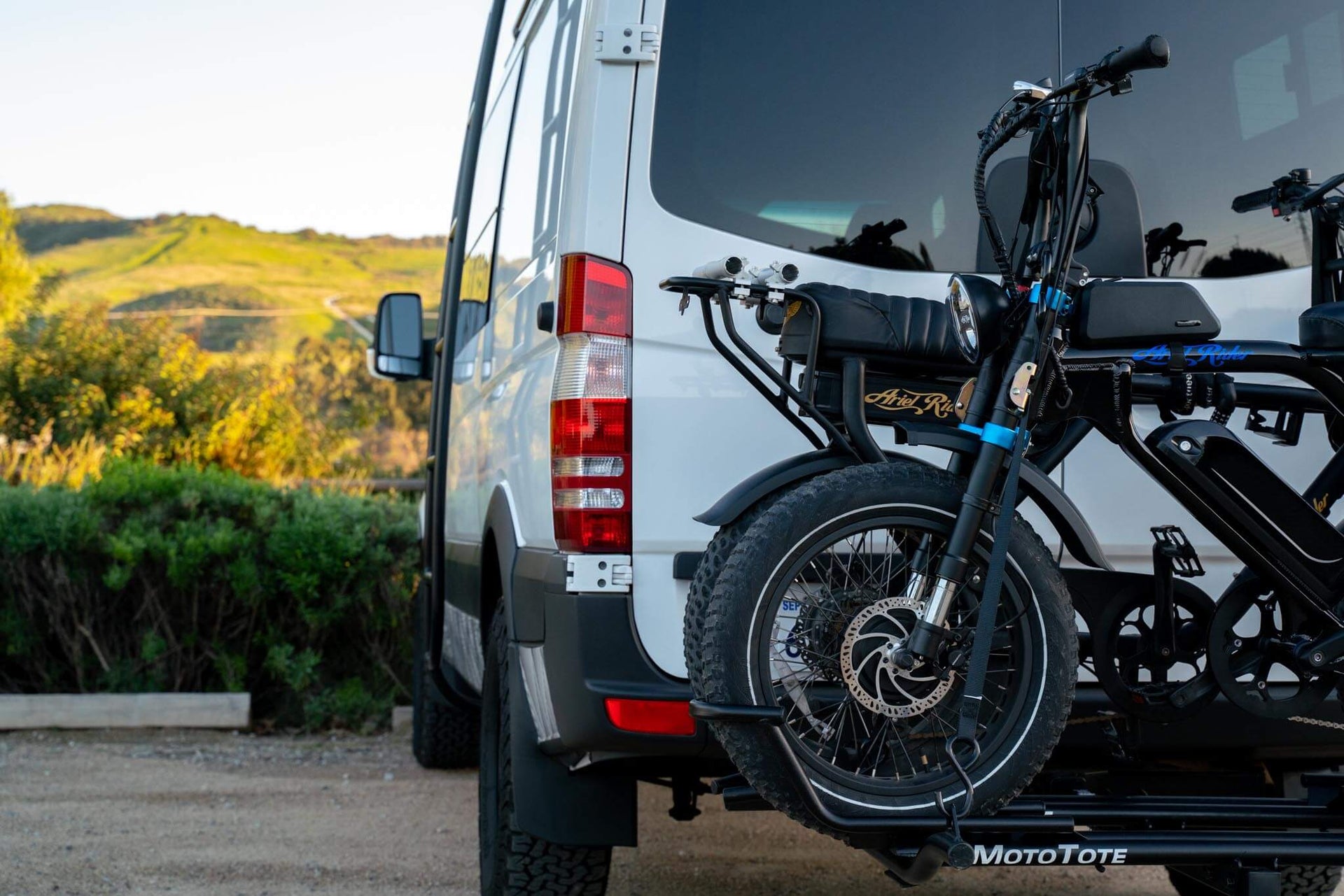 MotoTote Mini Dual - Steel Bike Rack for 2 Electric Bikes (350 lbs ...