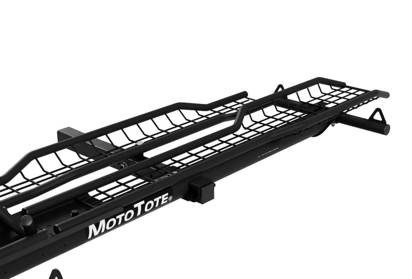 MotoTote Sport - Single Steel Motorcycle Hitch Carrier (600 lbs. Capacity)
